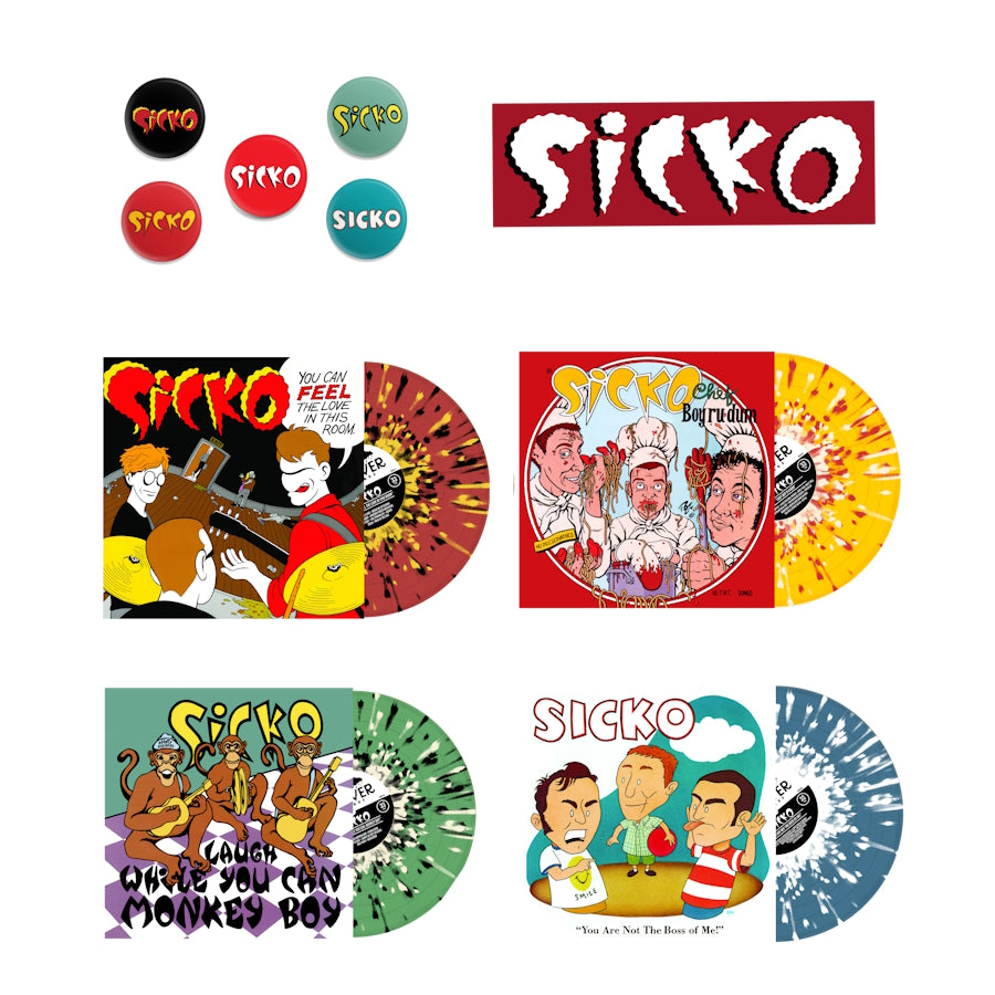 Albums, Buttons, and sticker Bundle – Sicko